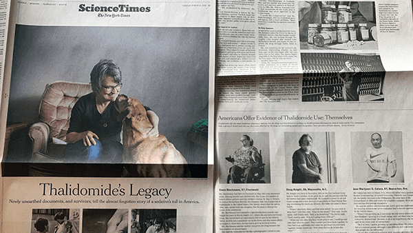 New York Times Story Features US Thalidomide Survivors | US Thalidomide ...