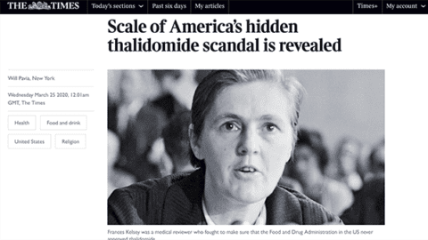 London Times story about US Thalidomide Survivors | USA Thalidomide ...
